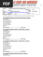 Tabela Serviços Usinagem Valor Hora Máquina | PDF