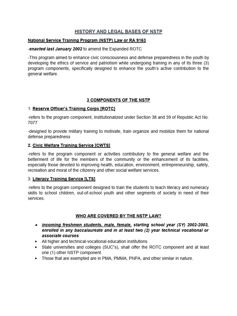 NSTP Reviewer Prelim | PDF | Search And Seizure | Government NSTP Reviewer Prelim | PDF | Search And Seizure | Government