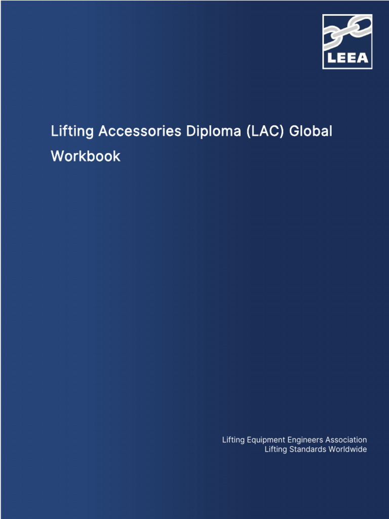Lifting Accessories Diploma (LAC) Global | PDF | Rope | Wear