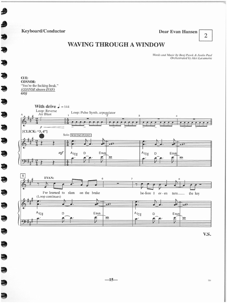 7b351e5f - Waving Through A Window | PDF