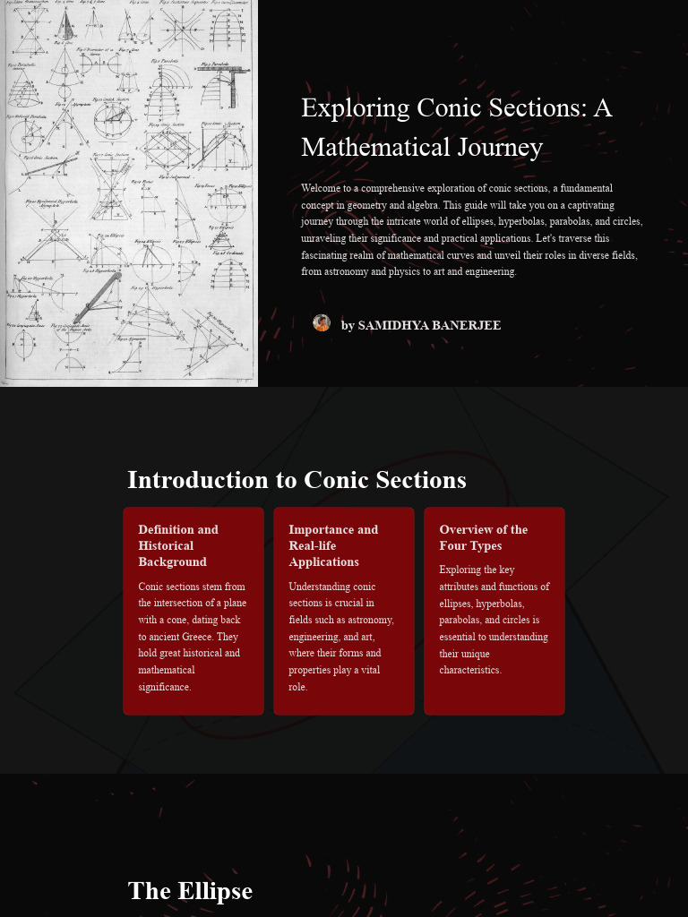 Conic Sections: Geometry & Applications | PDF | Analytic Geometry ...