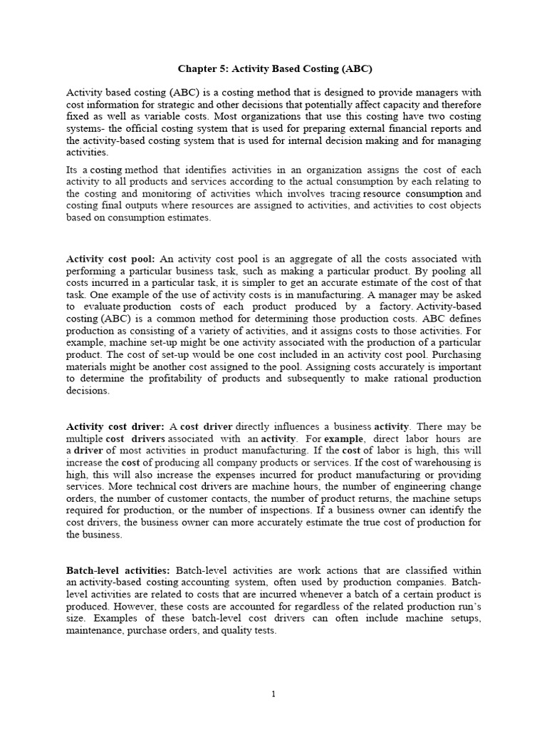 Acn 5 | Download Free PDF | Cost | Business