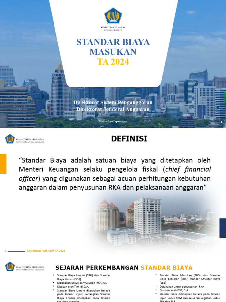 Paparan Sosialisasi SBM TA 2024 - Upd | PDF