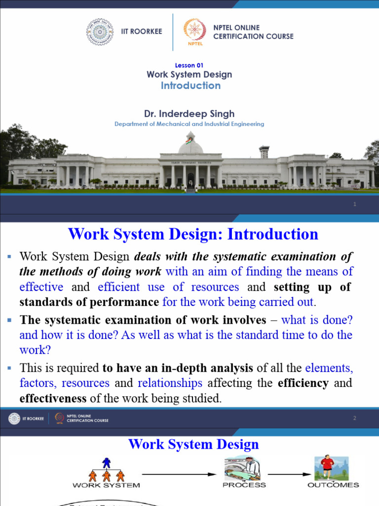 Introduction to Work System Design | PDF | Human Factors And Ergonomics ...