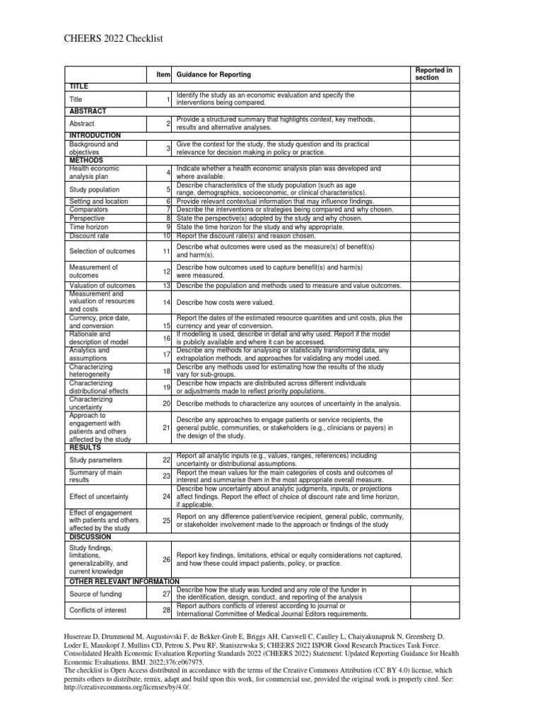 CHEERS 2022 Checklist 1 | Download Free PDF | Valuation (Finance) | Discounted Cash Flow