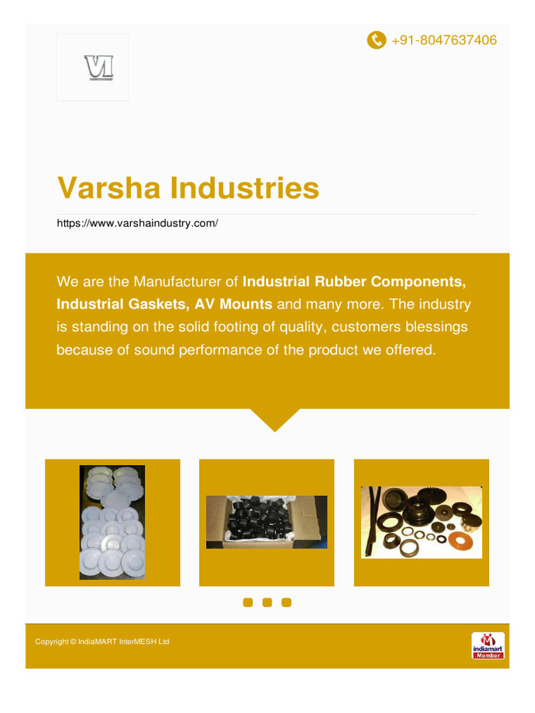 Varsha Industries | PDF | Manufactured Goods | Materials
