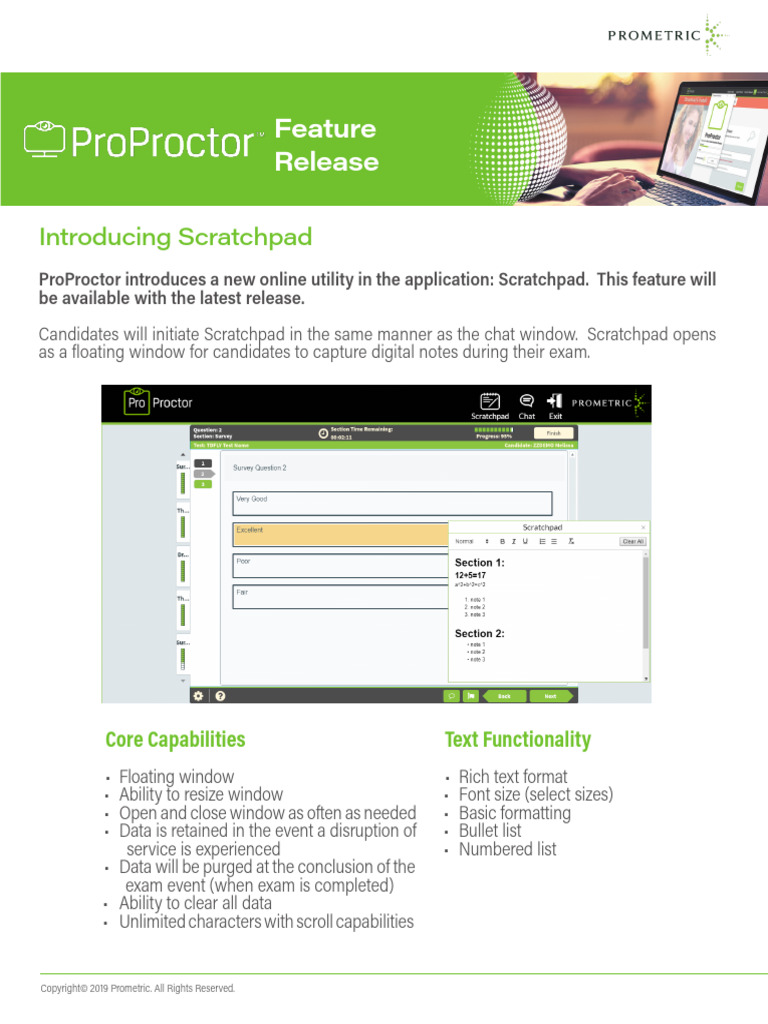 ProProctor Scratchpad Release | PDF