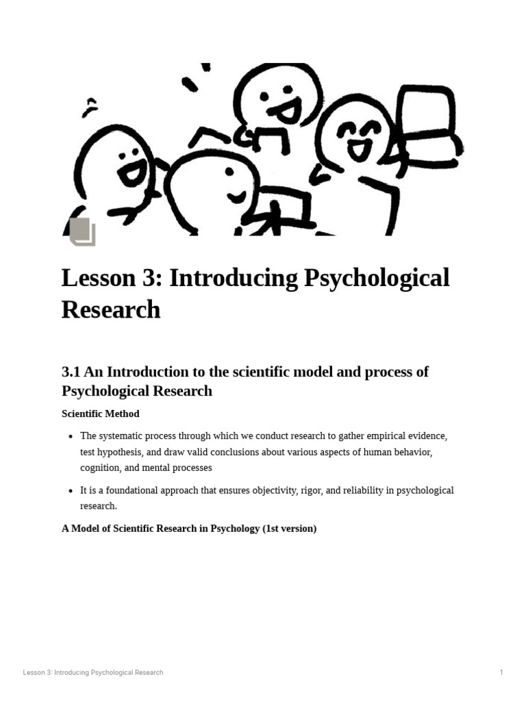 Introduction to Psychological Research Methods | PDF | Scientific ...