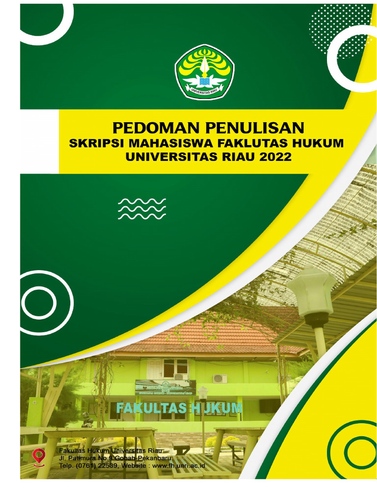 E Book Pedoman Penulisan Skripsi FH UNRI | PDF