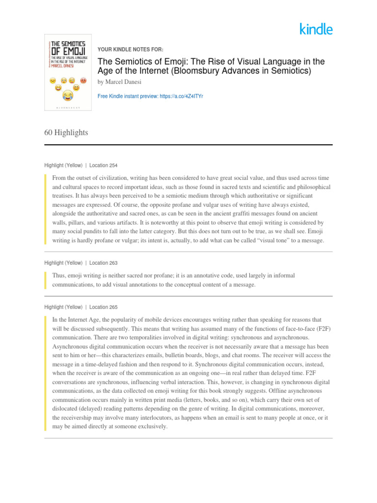 The Semiotics of Emoji - The Rise of Visual Language in The Age of The ...