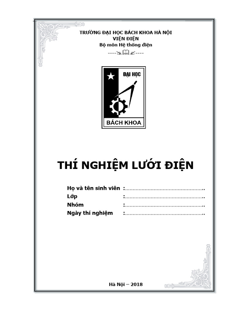 Thi Nghiem Luoi Dien 2018 | PDF