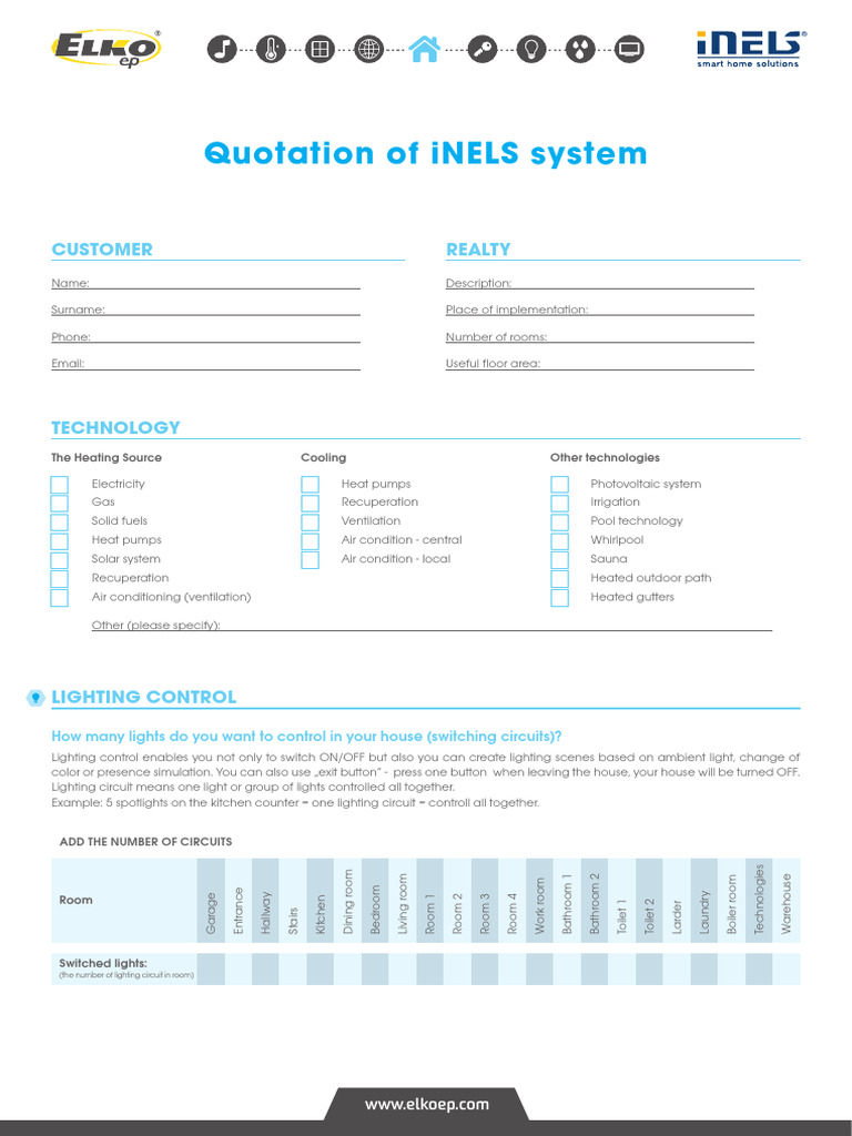 Quotation of iNELS System | PDF | Security Alarm | Equipment