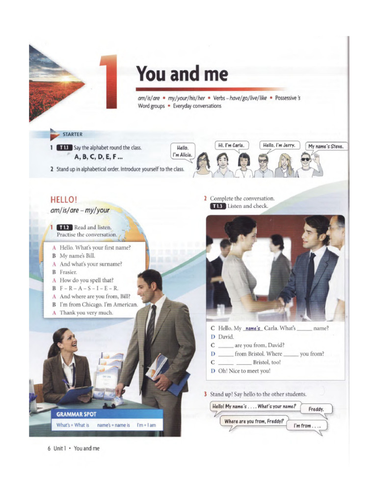 Lesson 1 - VB To Be, Question and Possessive | PDF
