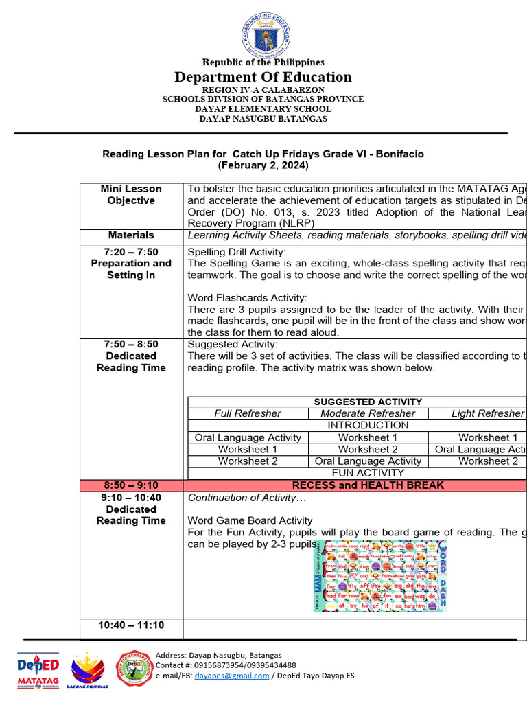 Reading Plan Catch Up | PDF | Cognitive Science | Education Theory