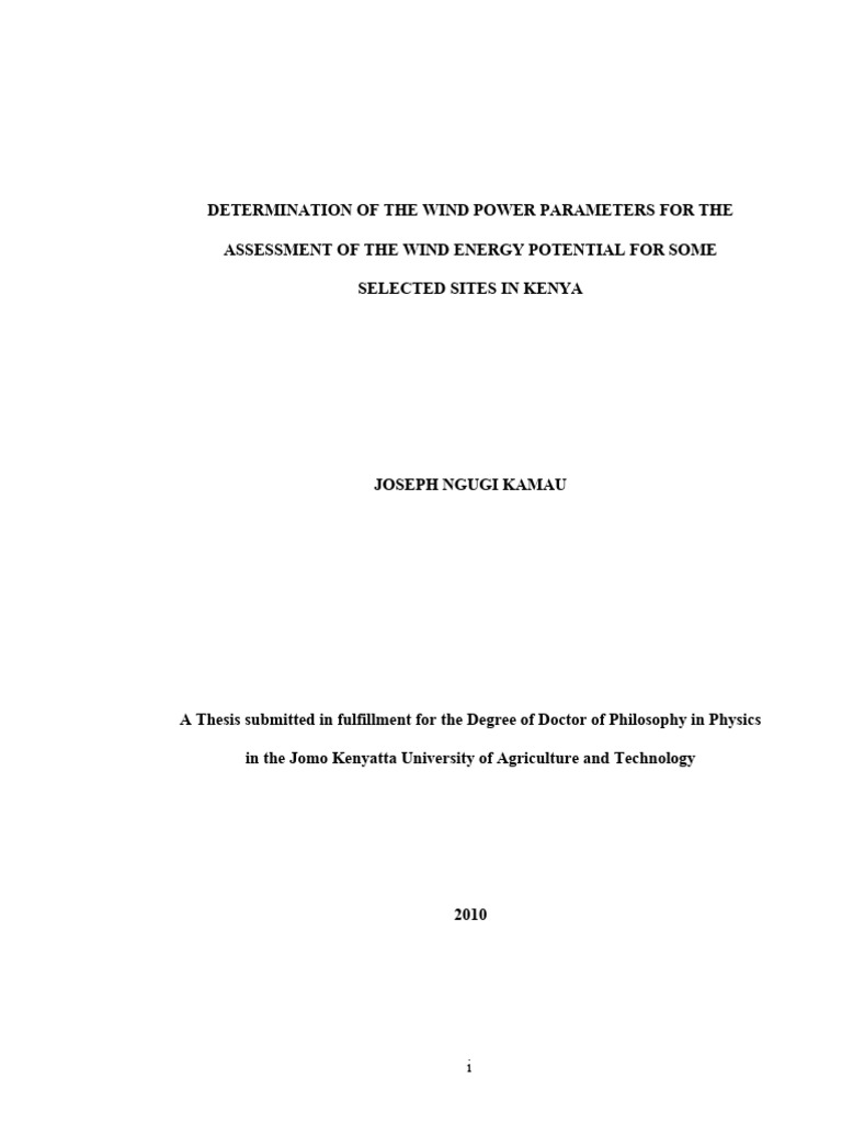 Final Draft Thesis | PDF | Power Law | Wound