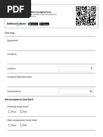 FAT Checklist | PDF | Calibration | Verification And Validation