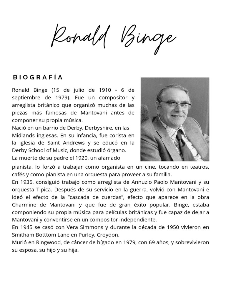 Ronald Binge | PDF | Arte