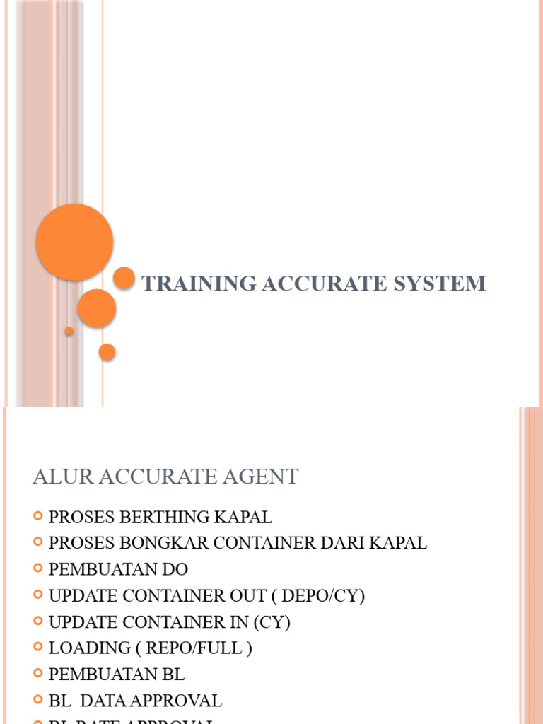 Training Accurate System | PDF