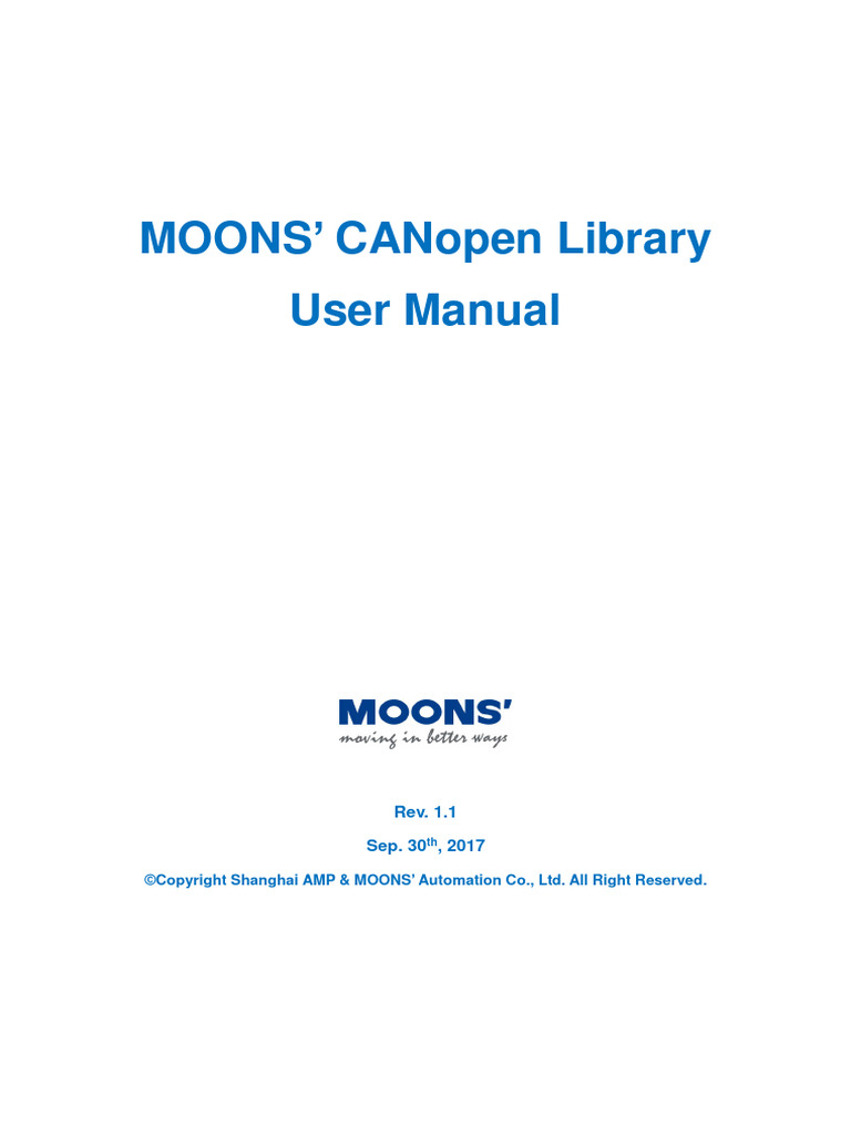 Moons Canopen Library User Manual Pdf Pointer Computer Programming Integer Computer