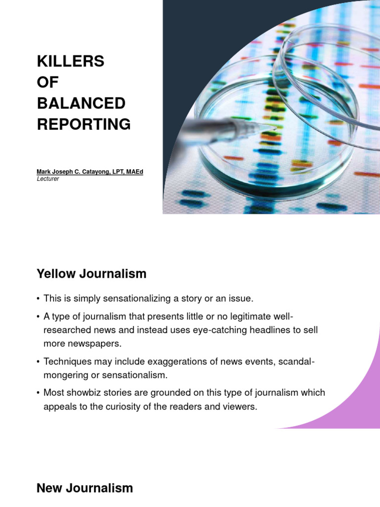 Killers of Balanced Reporting | PDF