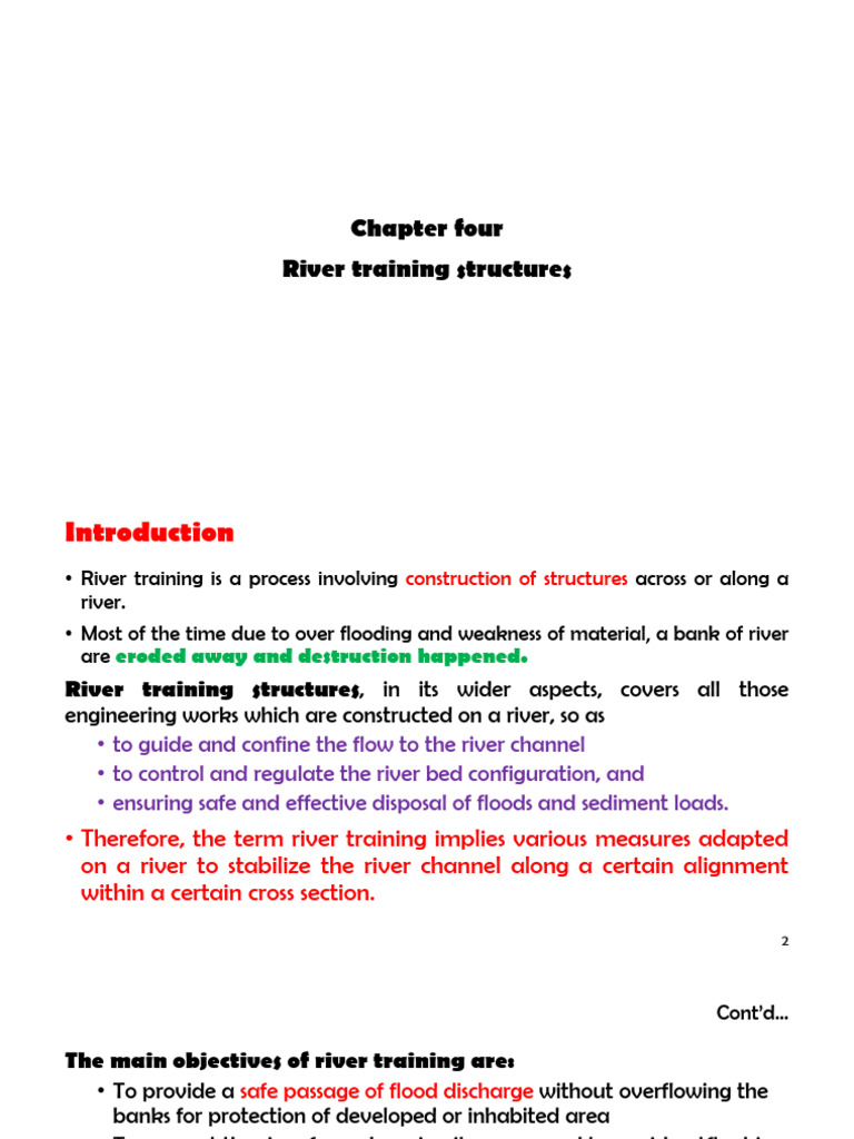 Chapter 4 River Training Work Pdf River Flood