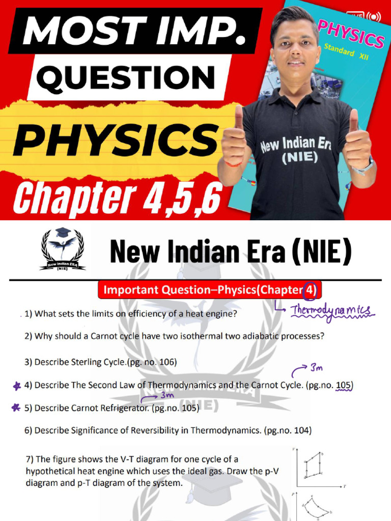 Phy Imp Question CH 4,5,6 | PDF