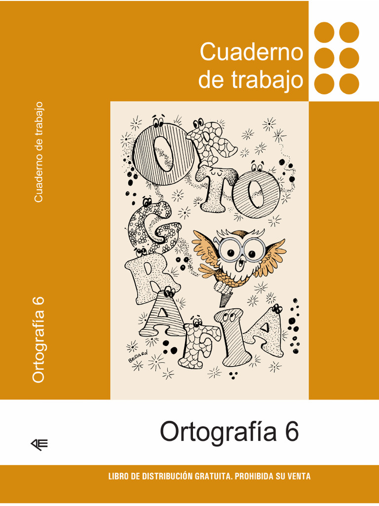 Cuaderno de Ortografía 6to Grado | PDF | Sílaba | Lingüística