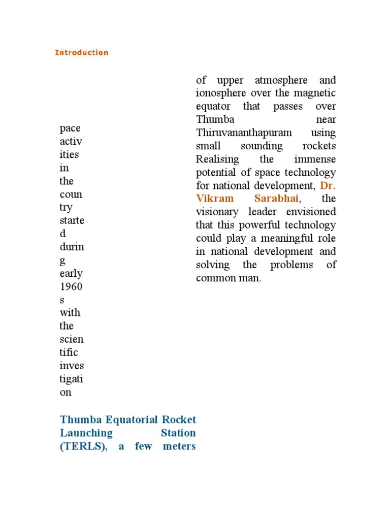 Pace Activities in The Country Started During Early 1960s With The ...