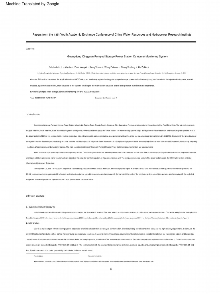 Use of Modbus in h9000 Scada by Iwhr - Compress | PDF | Reliability Engineering | Engineering