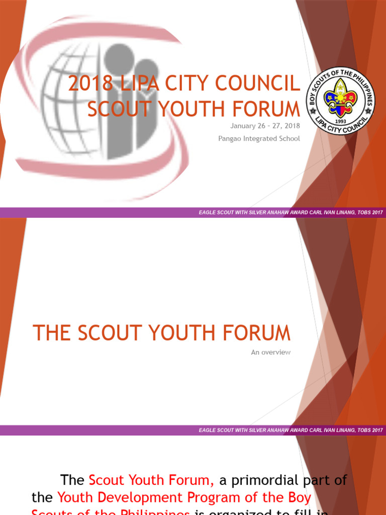 Scout Youth Forum 2018 Overview | PDF | Group Decision Making | Meetings