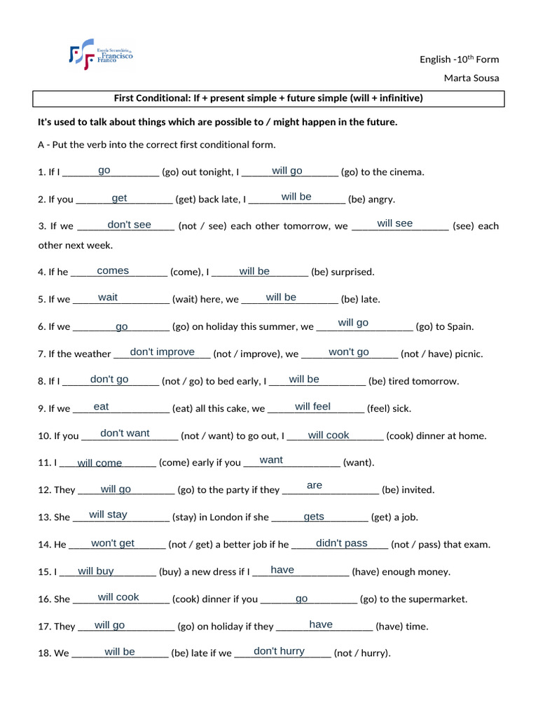 Conditional 1 and 2 | PDF | Linguistic Typology | Languages