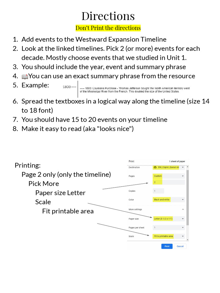 Westward Expansion Timeline Guide | PDF | The United States | North America