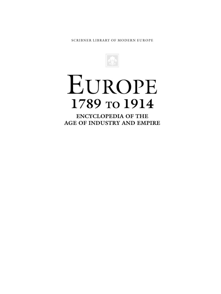 John Merriman - Europe 1789 To 1914 - Encyclopedia of The Age of ...