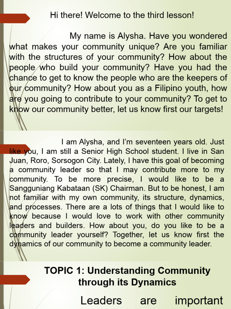 CESC Lesson 3 | PDF | Community | Information