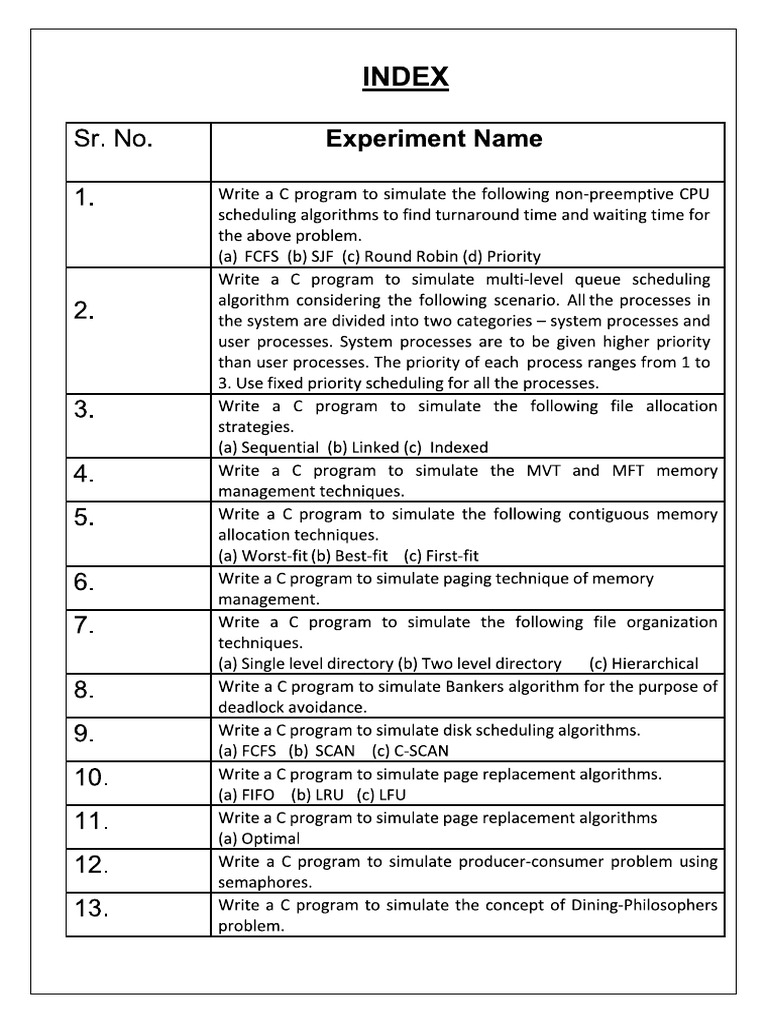 Operating Systems Lab | PDF