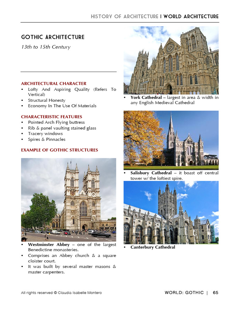10 HOA - Gothic | PDF | Gothic Architecture | Architectural Design