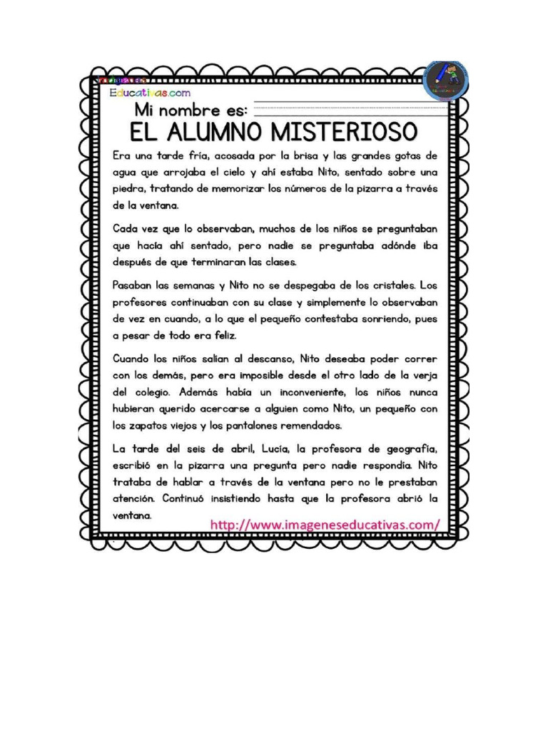 El Alumno Es Misterioso | PDF