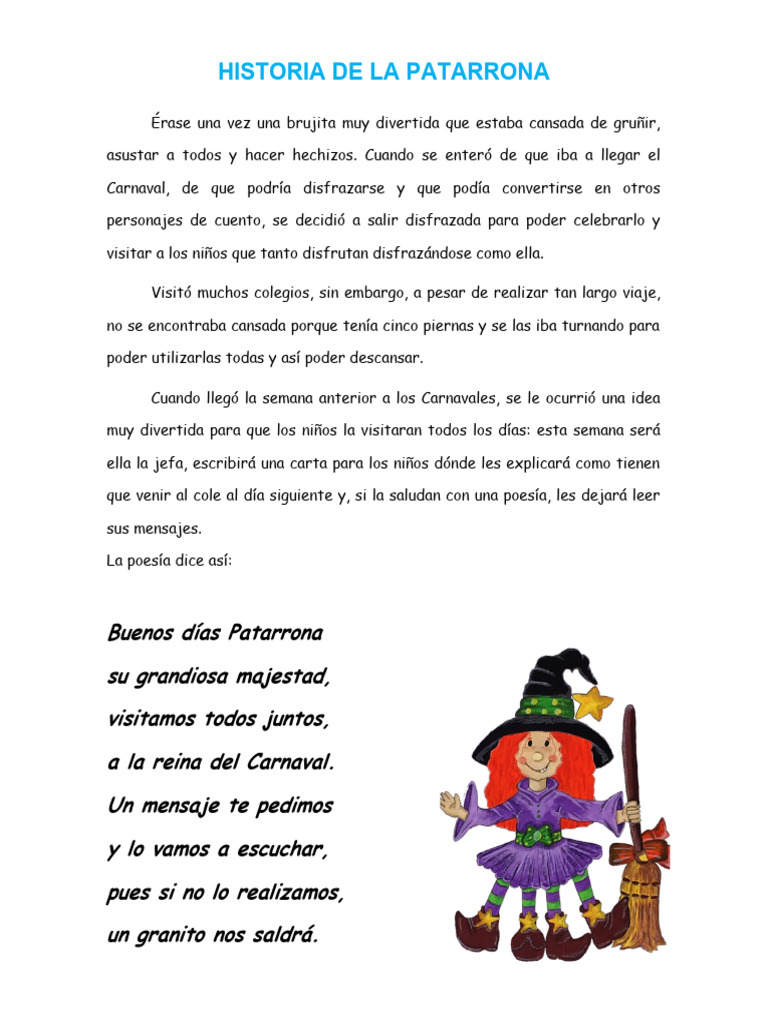 Historia de La Patarrona | PDF | Poesía