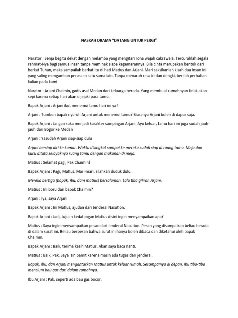 Naskah Drama Fix | PDF | Puisi