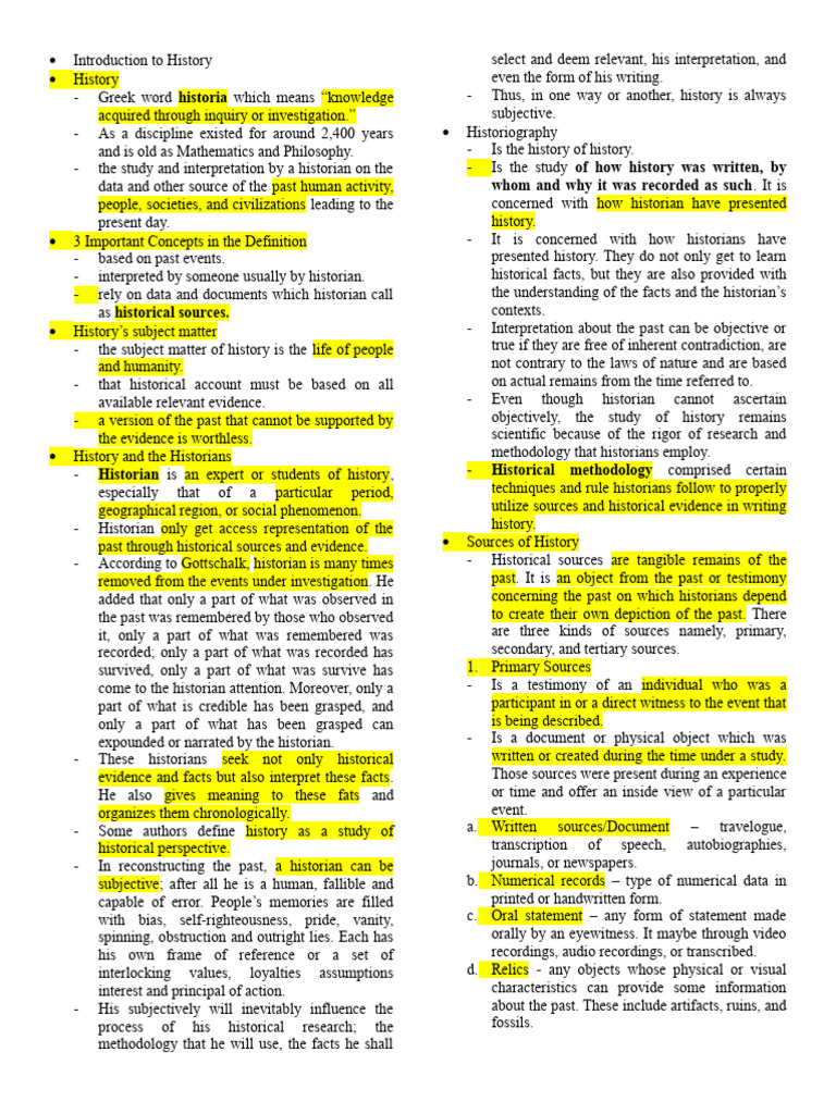 Reviewer | PDF | Historian | Primary Sources