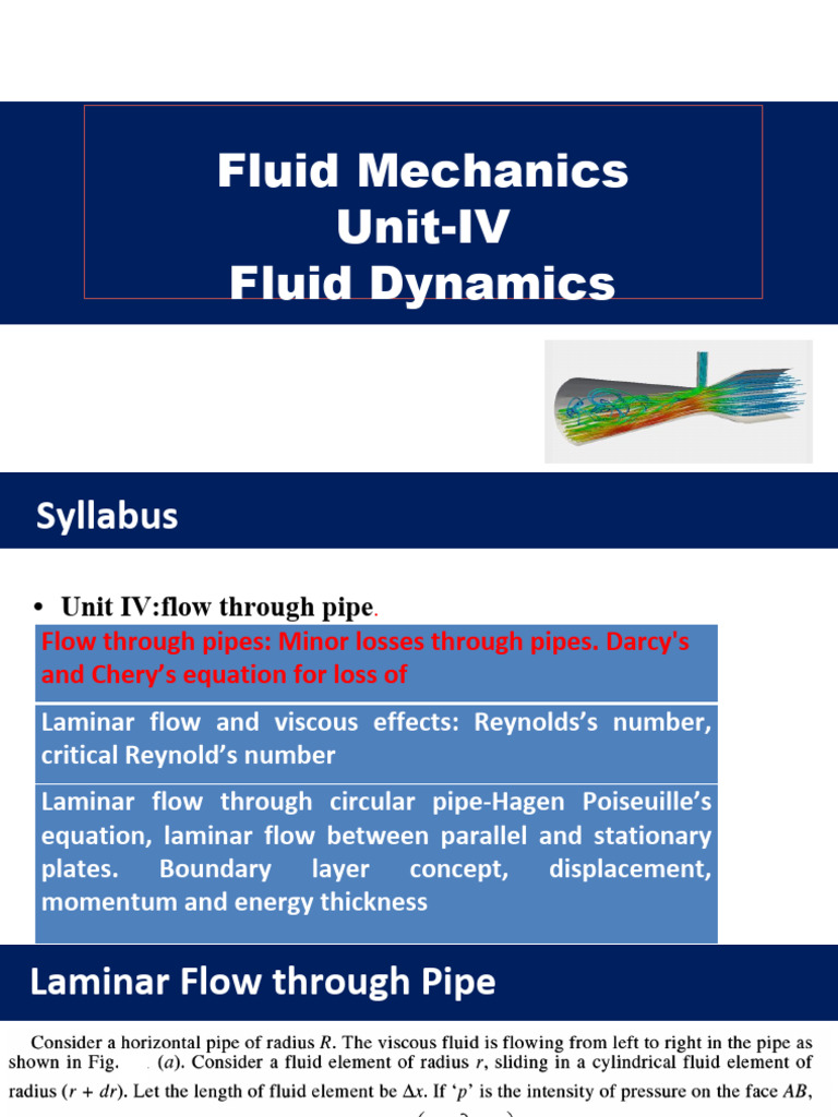 Unit 5 | PDF | Boundary Layer | Fluid Mechanics