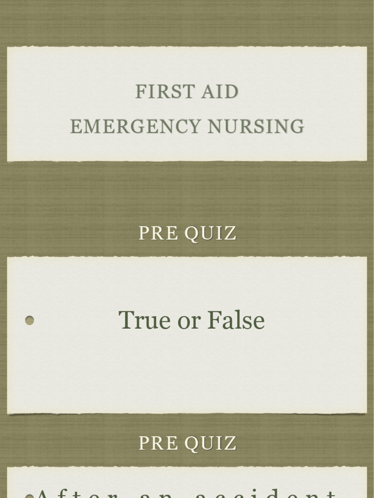 First Aid 4101 | PDF | Cardiopulmonary Resuscitation | First Aid