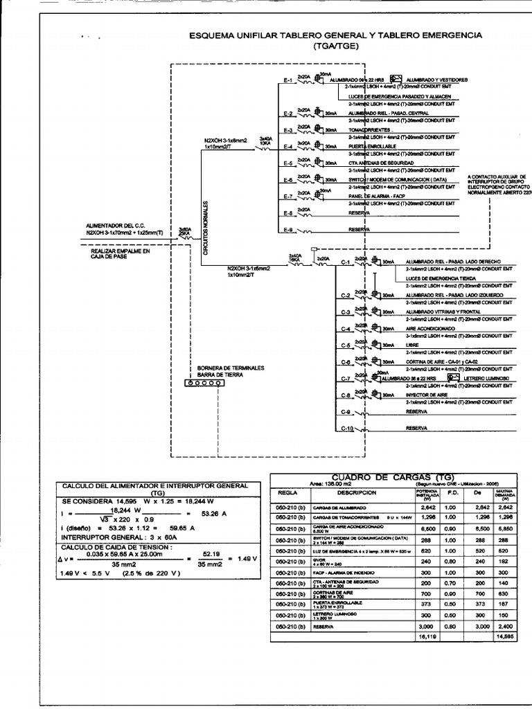 Plano Unifilar Lurin | PDF