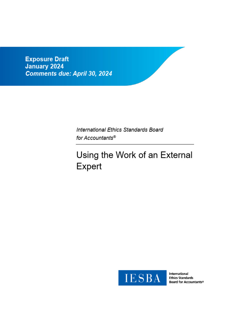 Using The Work of An External Expert | PDF | Audit | Expert