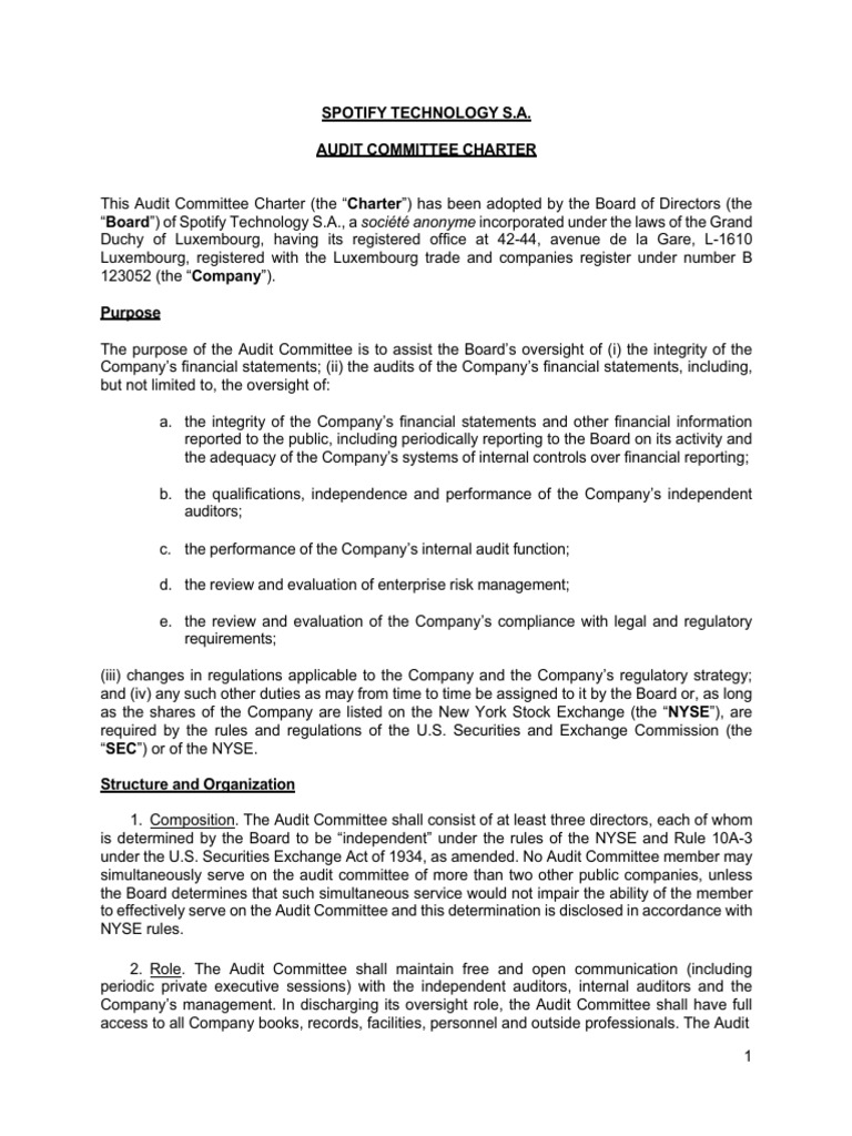 Audit Committee Charter 2024 BD | PDF | Audit Committee | Audit
