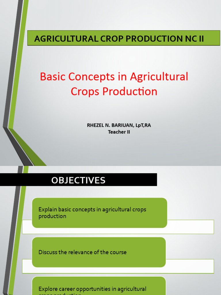 Basic Concept of ACP | PDF | Soil | Agriculture