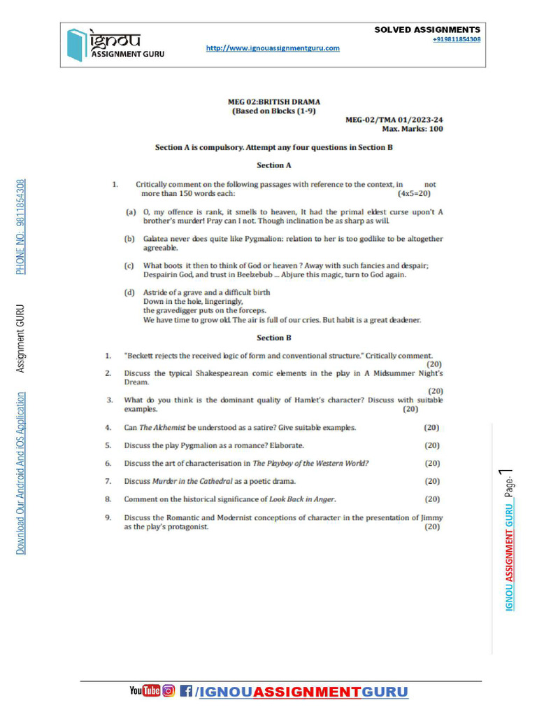 MEG 02 EM 2023 24 IGNOUAssignmentGuru GURUji Scuuzn | PDF