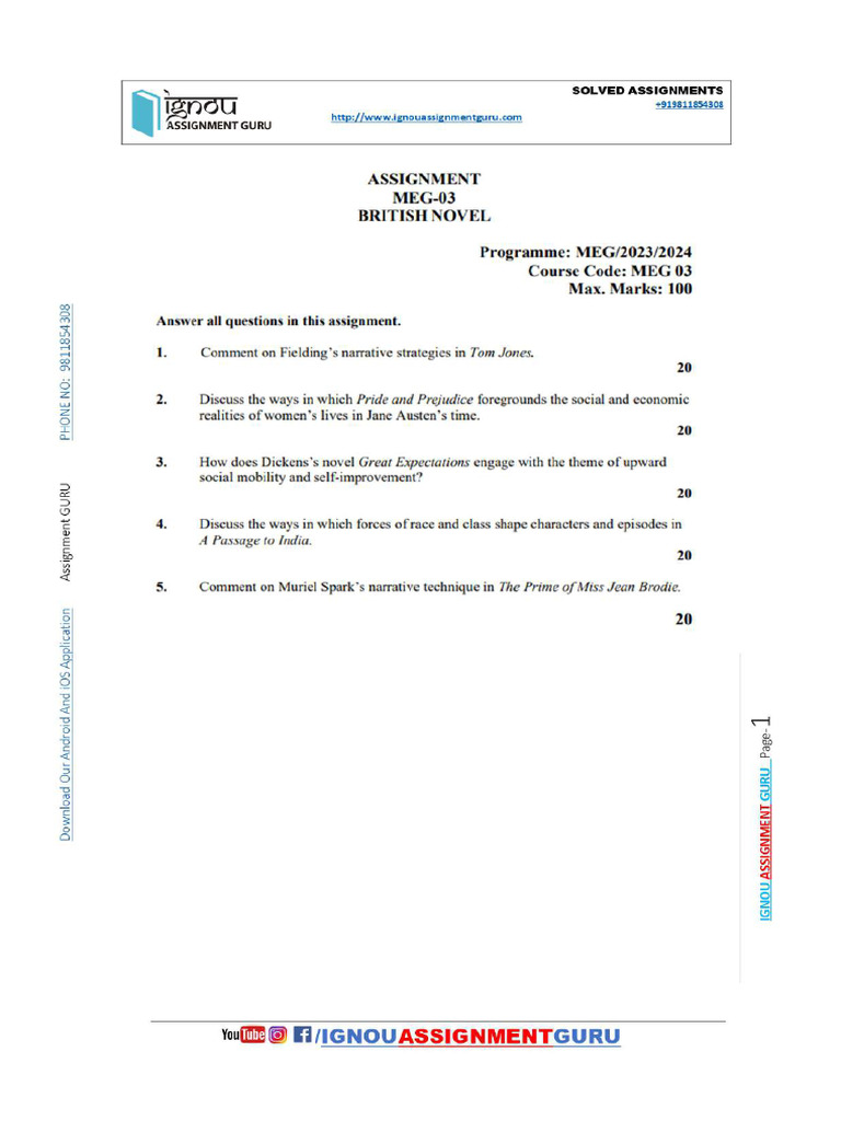MEG 03 EM 2023 24 IGNOUAssignmentGuru GURUji 37nwpn | PDF