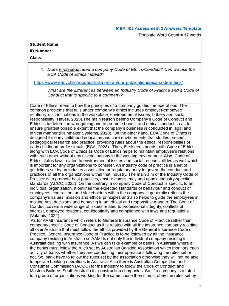 MBA Code of Conduct and Ethics Guide | PDF | Whistleblower | Corruption
