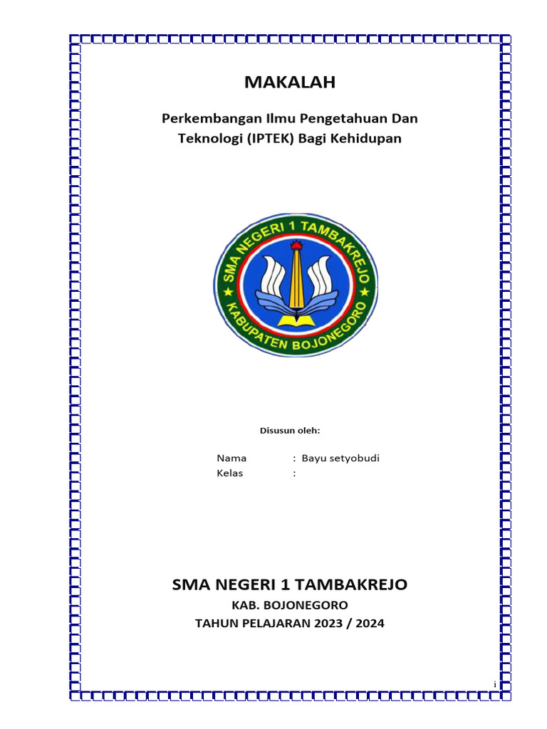 Makalah Perkembangan Iptek | PDF | Ilmu Sosial | Filsafat